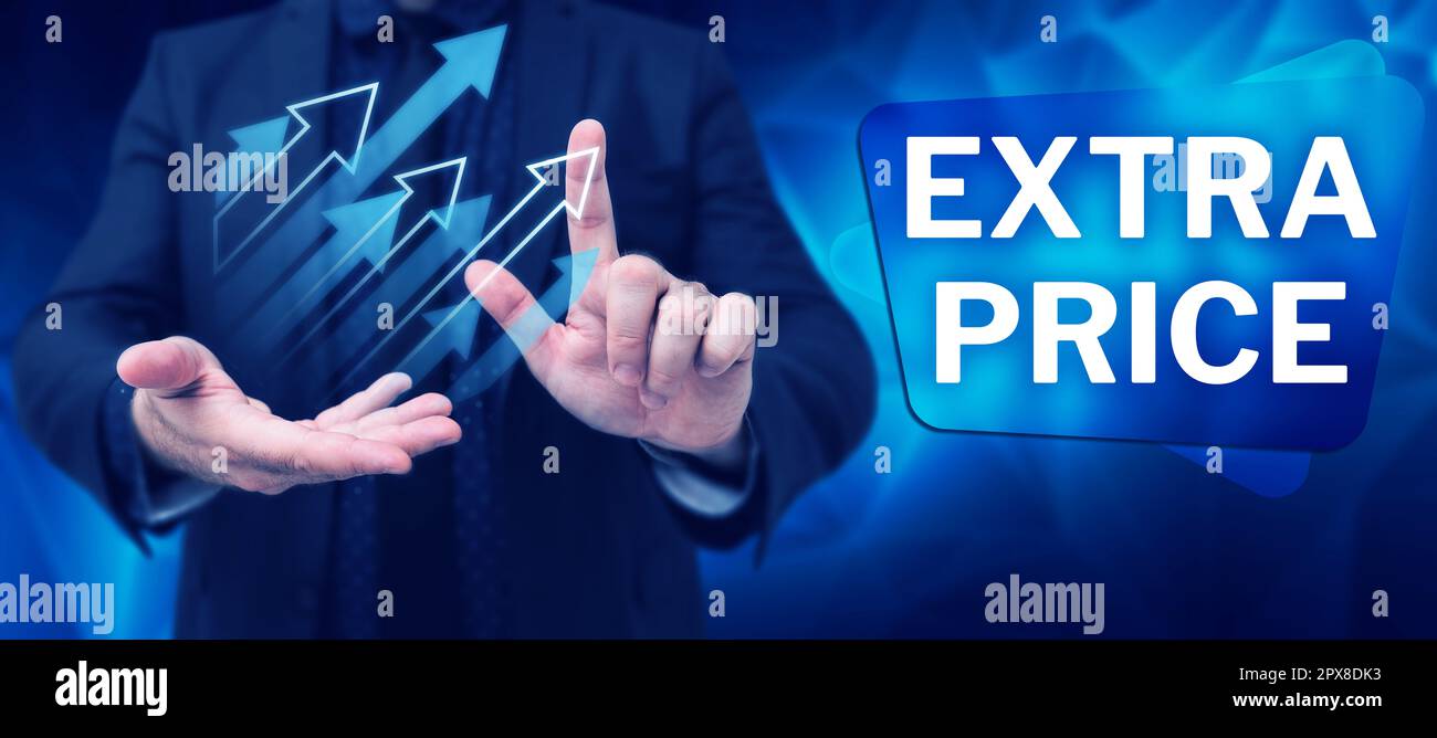 Hand writing sign Extra Price, Business idea extra price definition ...