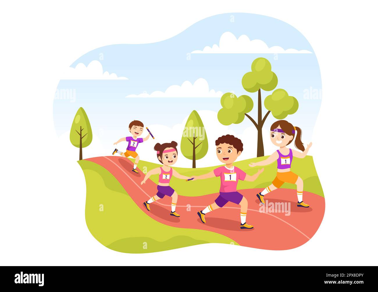 Kids Race Cartoon