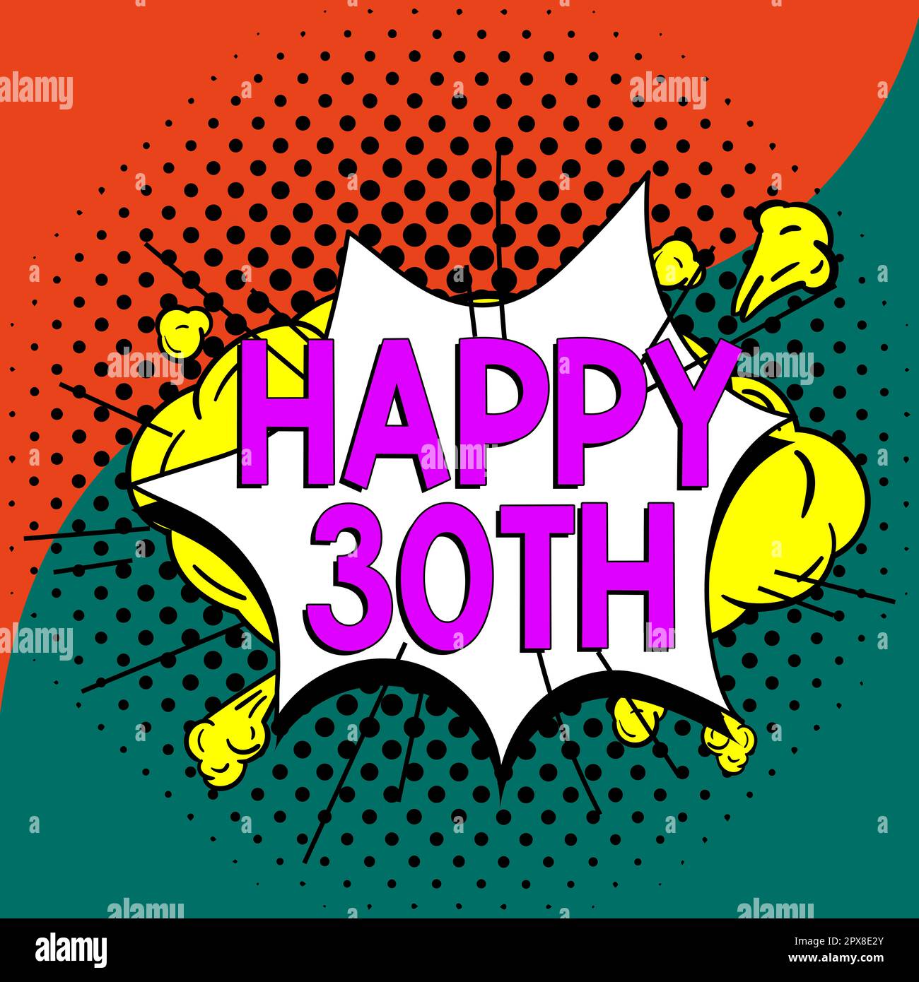 Writing displaying text Happy 30Th, Internet Concept a joyful occasion ...