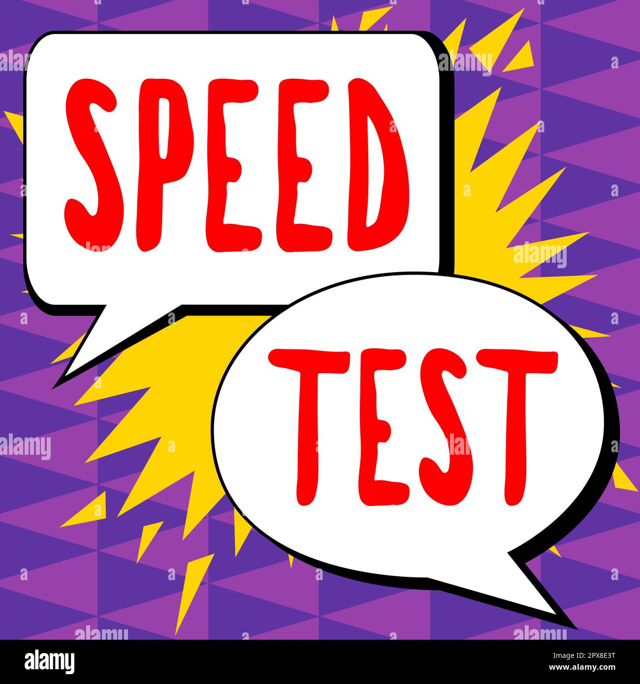 Text caption presenting Speed Test, Business overview psychological ...
