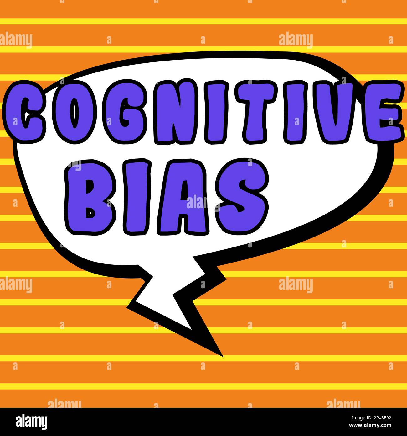 Text caption presenting Cognitive Bias, Internet Concept Psychological ...
