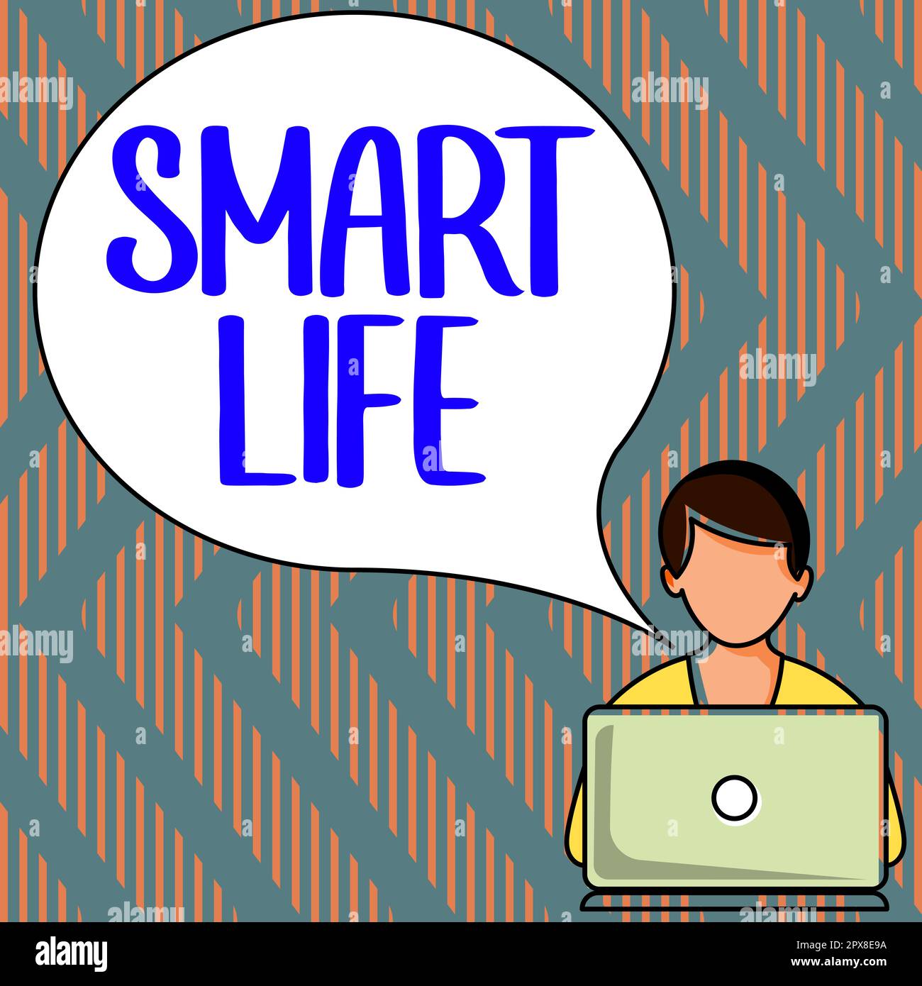 Text showing inspiration Smart Life, Business showcase approach ...