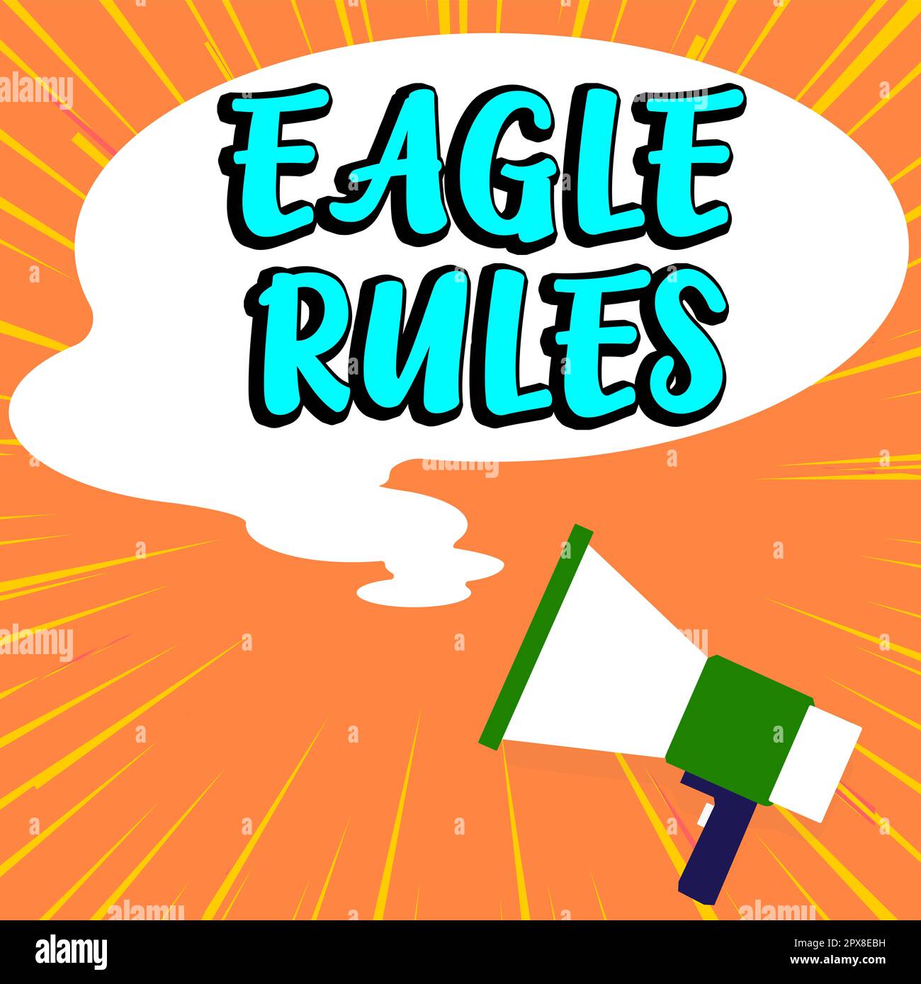 Text showing inspiration Eagle Rules, Internet Concept a huge set of design rules which your ...