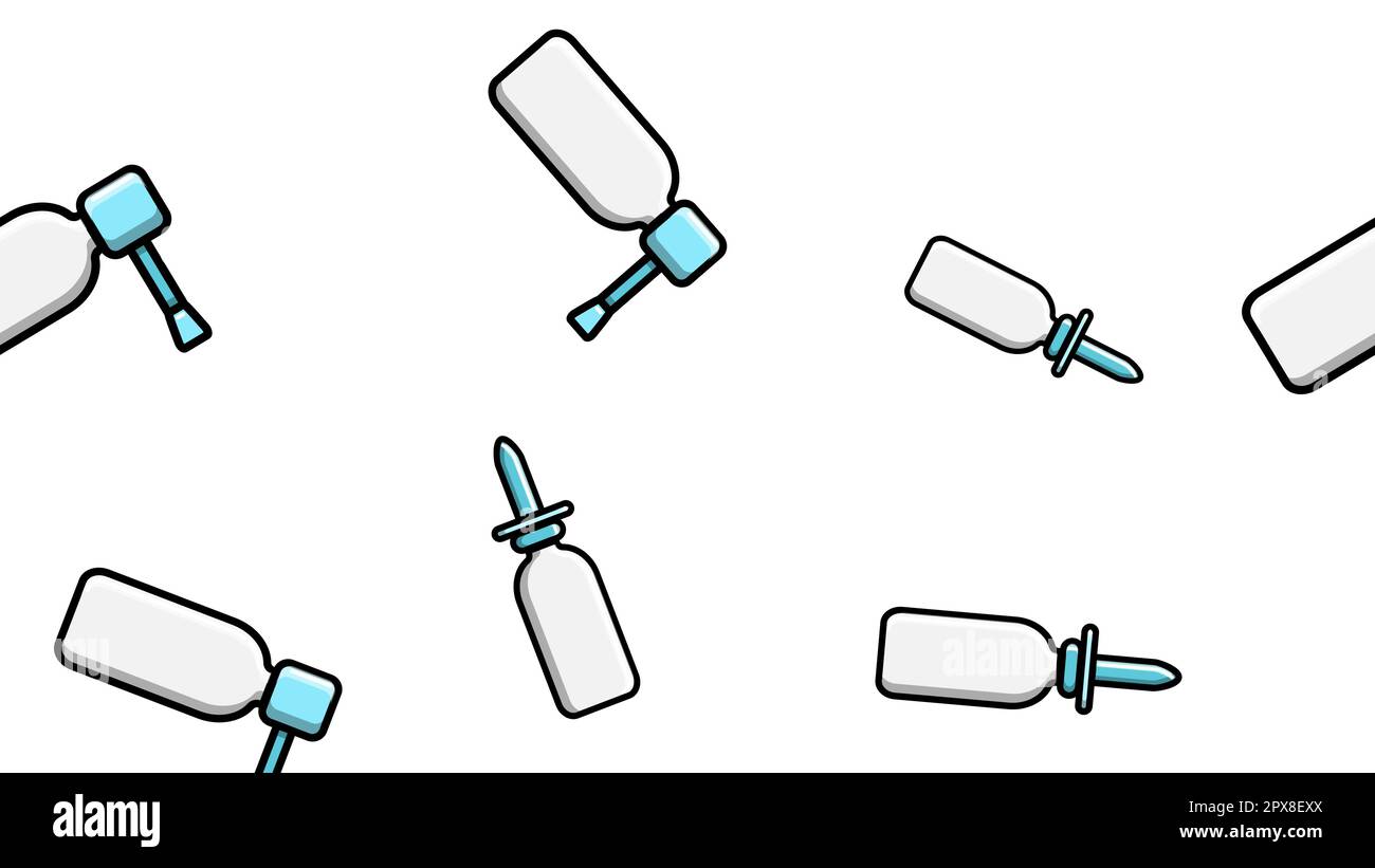 Seamless pattern endless texture of white medical medicinal ...