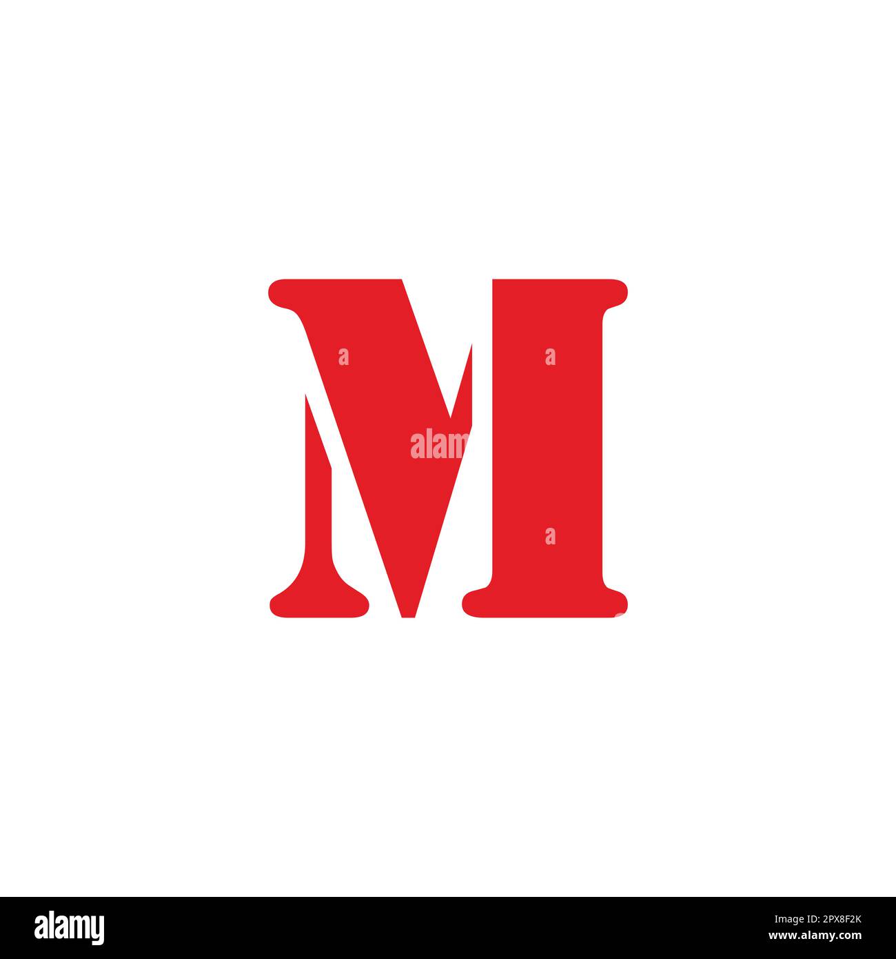 Letter red geometric symbol simple logo vector Stock Vector Image & Art ...