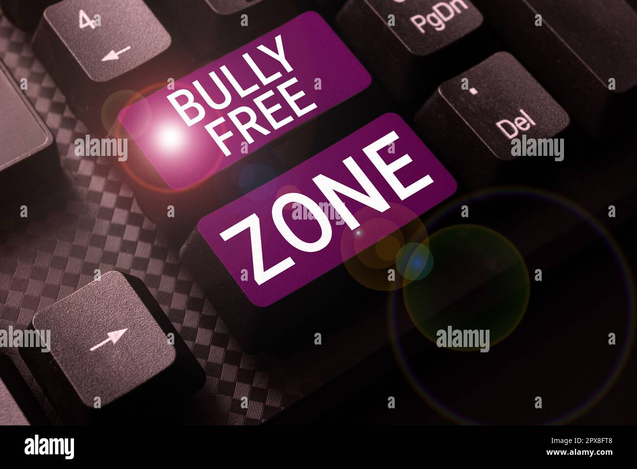 Inspiration showing sign Bully Free Zone, Concept meaning Be respectful ...