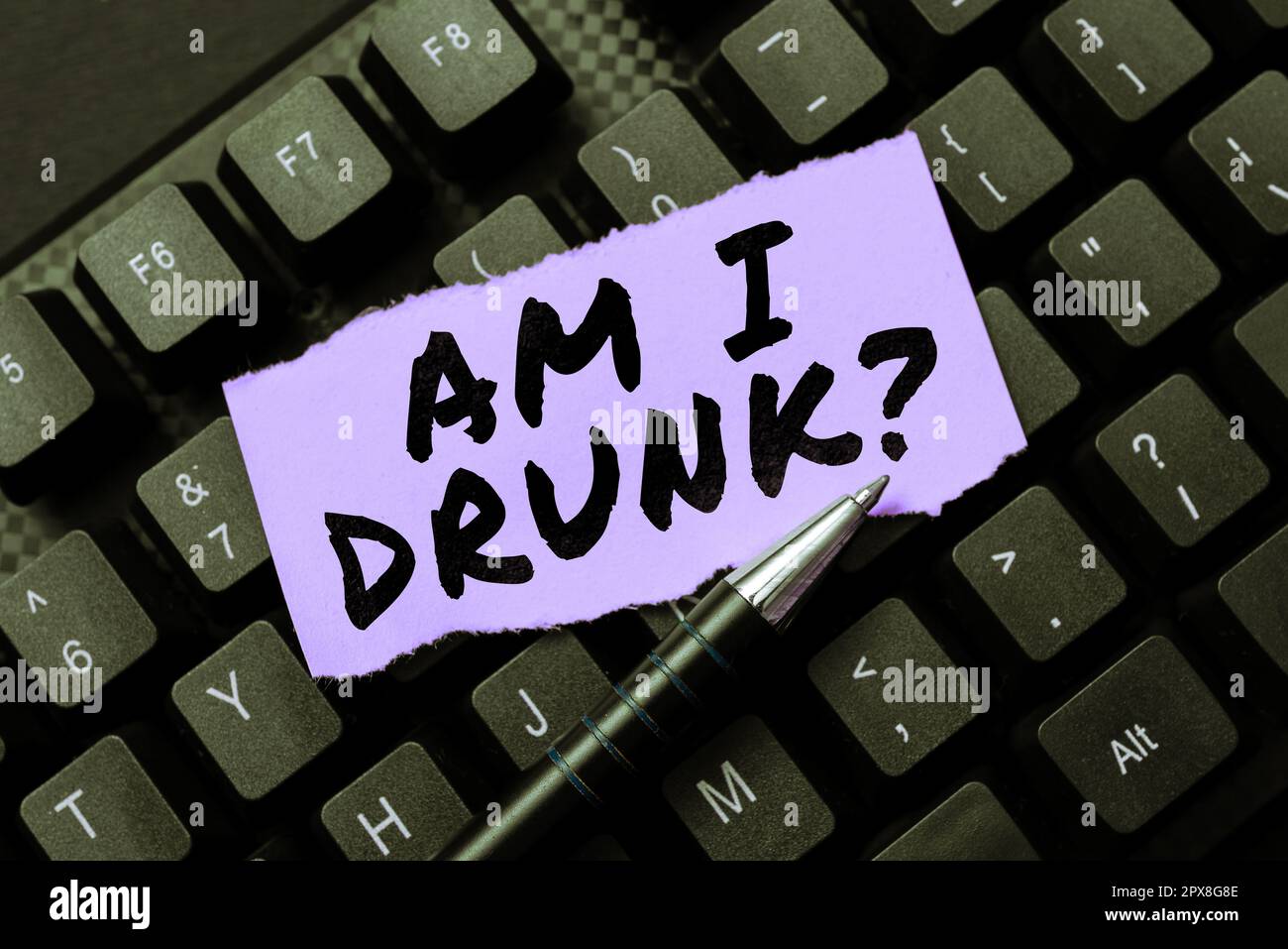 Handwriting text Am I Drunk, Business idea Doubtful if my alcohol ...