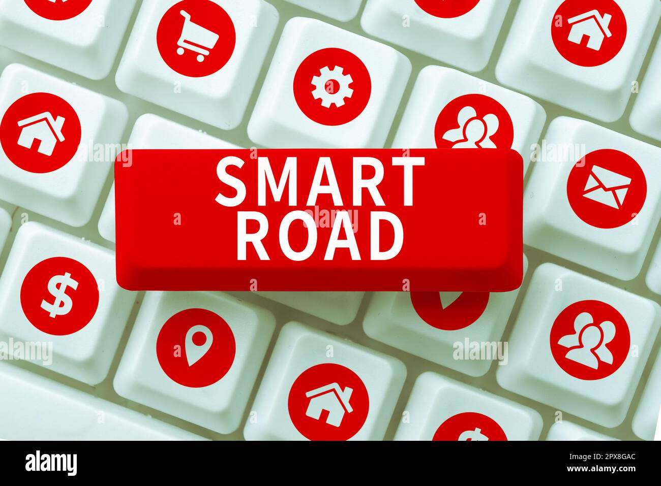 Hand writing sign Smart Road, Word for number of different ways ...