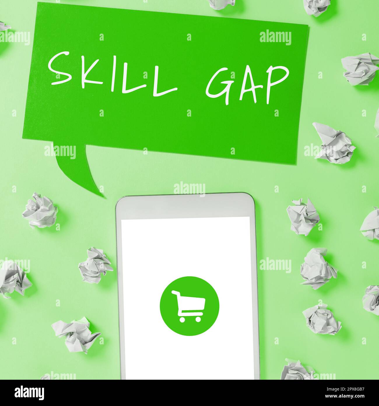 Inspiration showing sign Skill Gap, Word Written on Refering to a ...