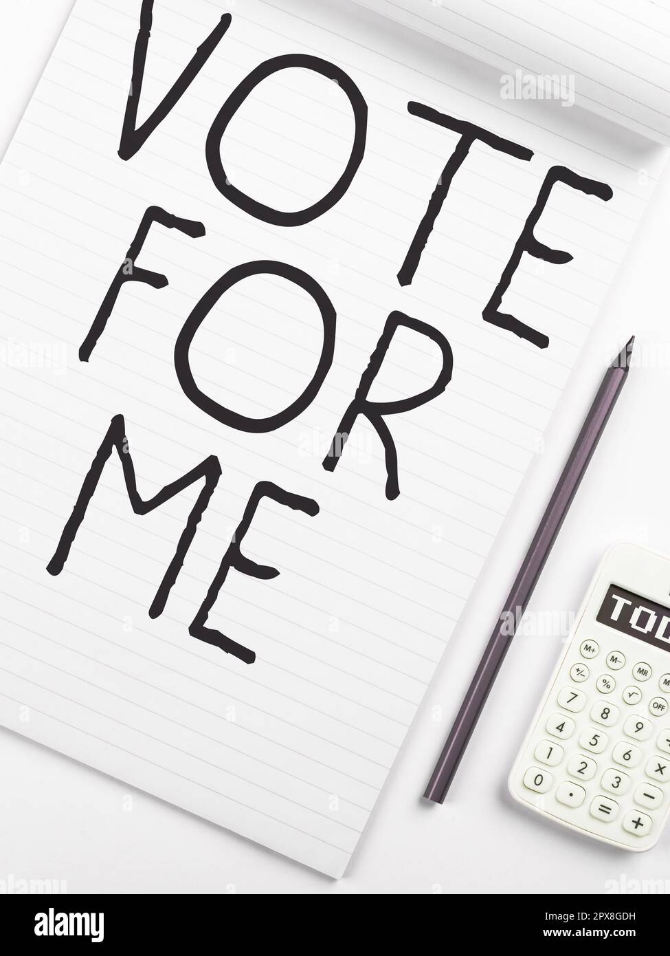 Writing displaying text Vote For Me, Conceptual photo Campaining for a ...