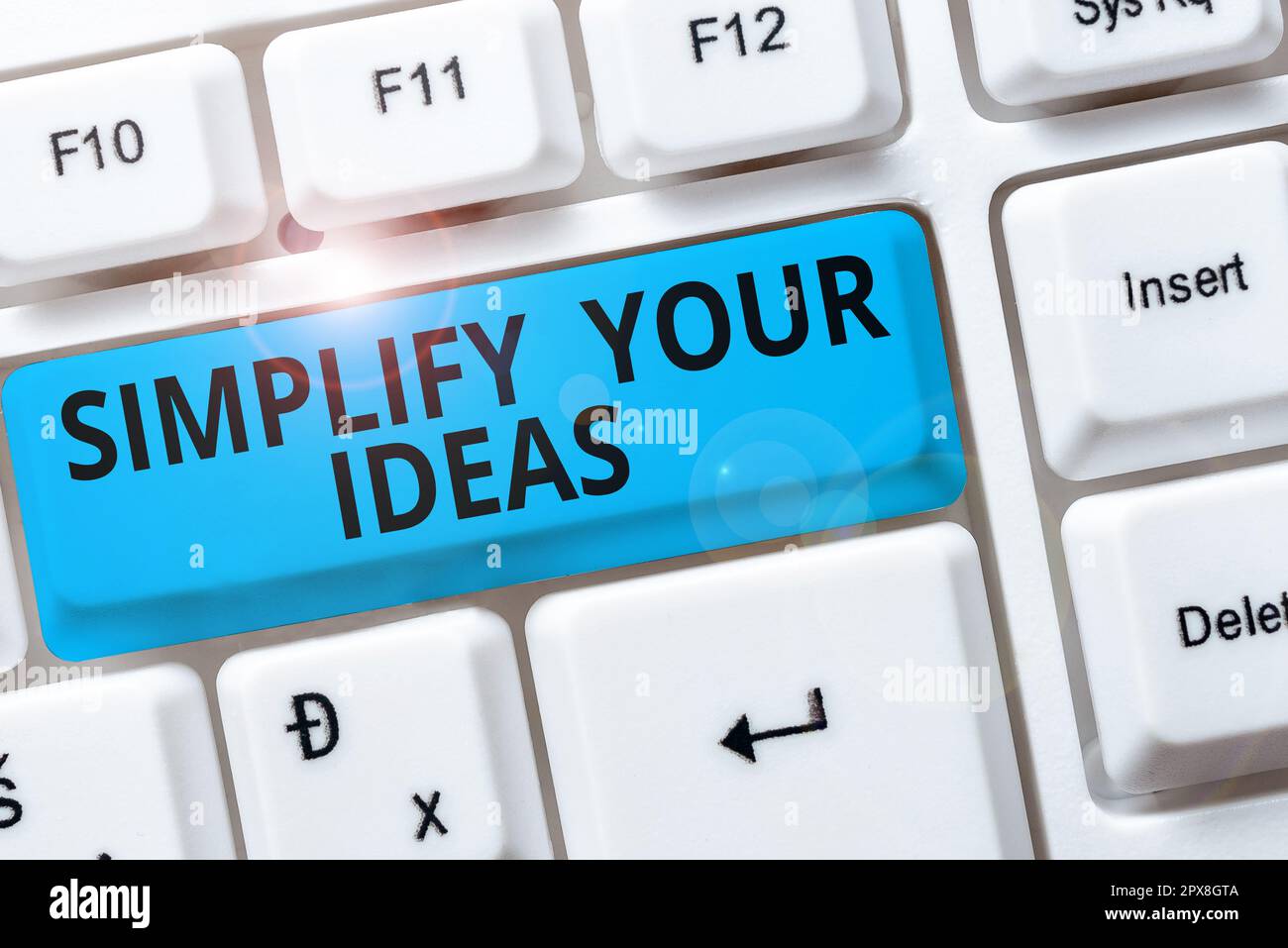 Text showing inspiration Simplify Your Ideas, Business showcase make ...