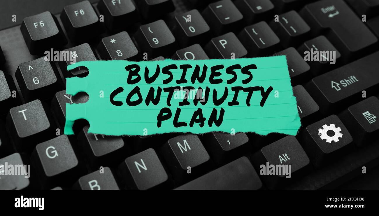 Hand writing sign Business Continuity Plan, Internet Concept creating ...