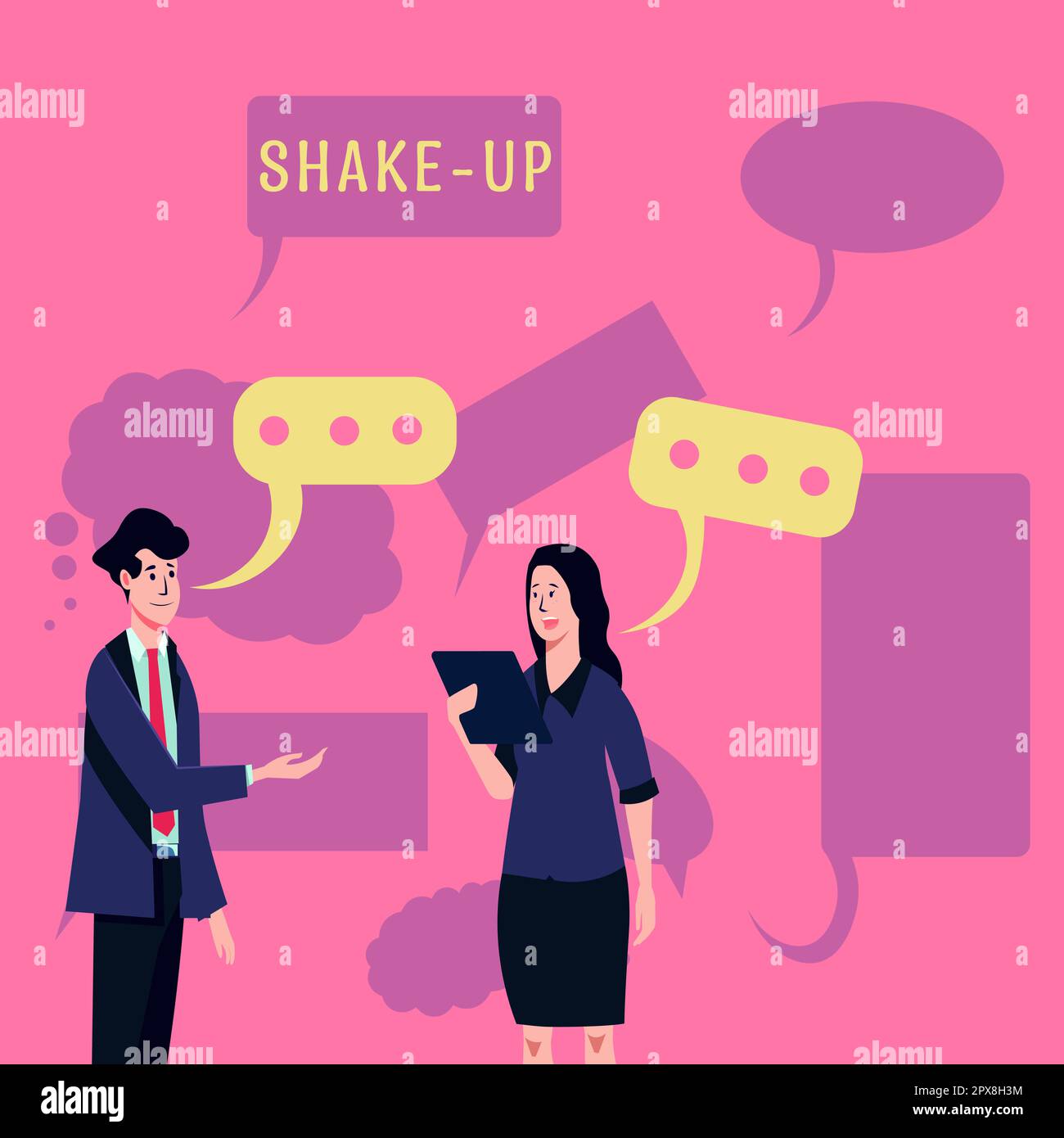Hand writing sign Shake Up, Business approach way of meeting someone or ...