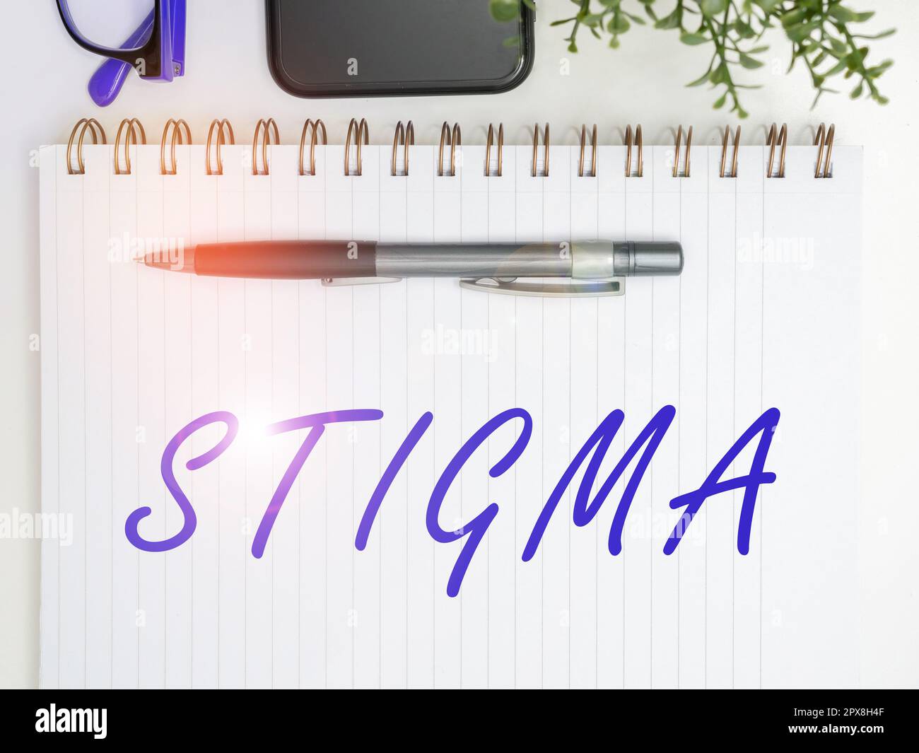 Conceptual caption Stigma, Word for feeling of disapproval that most ...