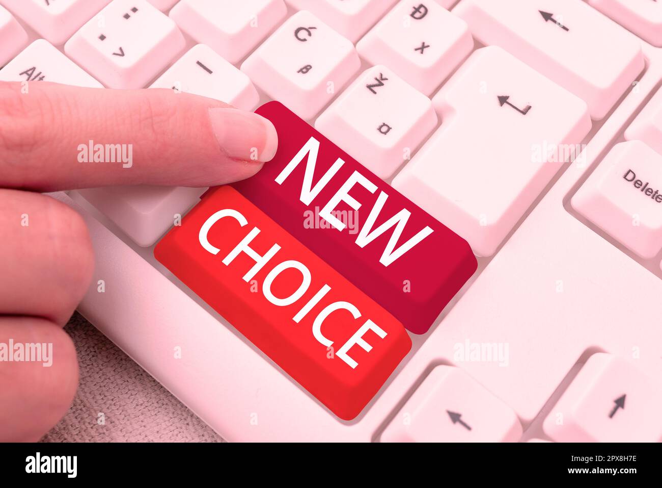 Text showing inspiration New Choice, Business idea having lot of ...