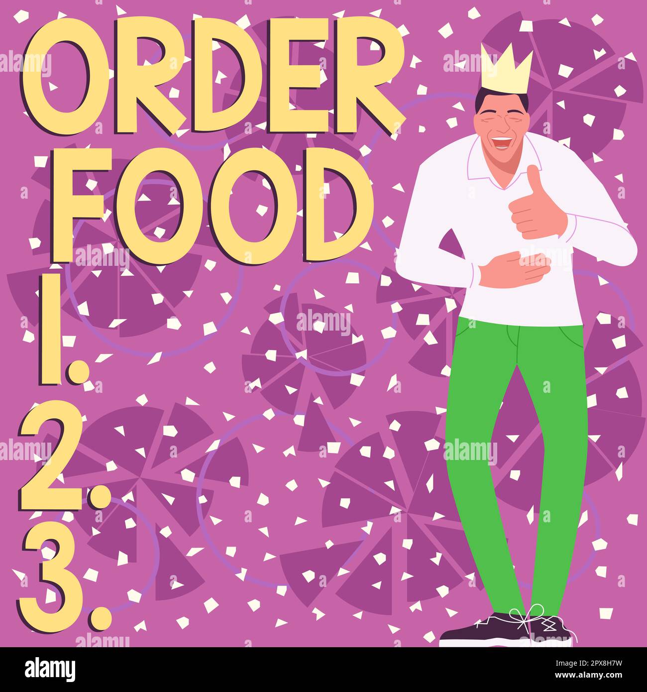 Conceptual caption Order Food, Internet Concept the process of ...