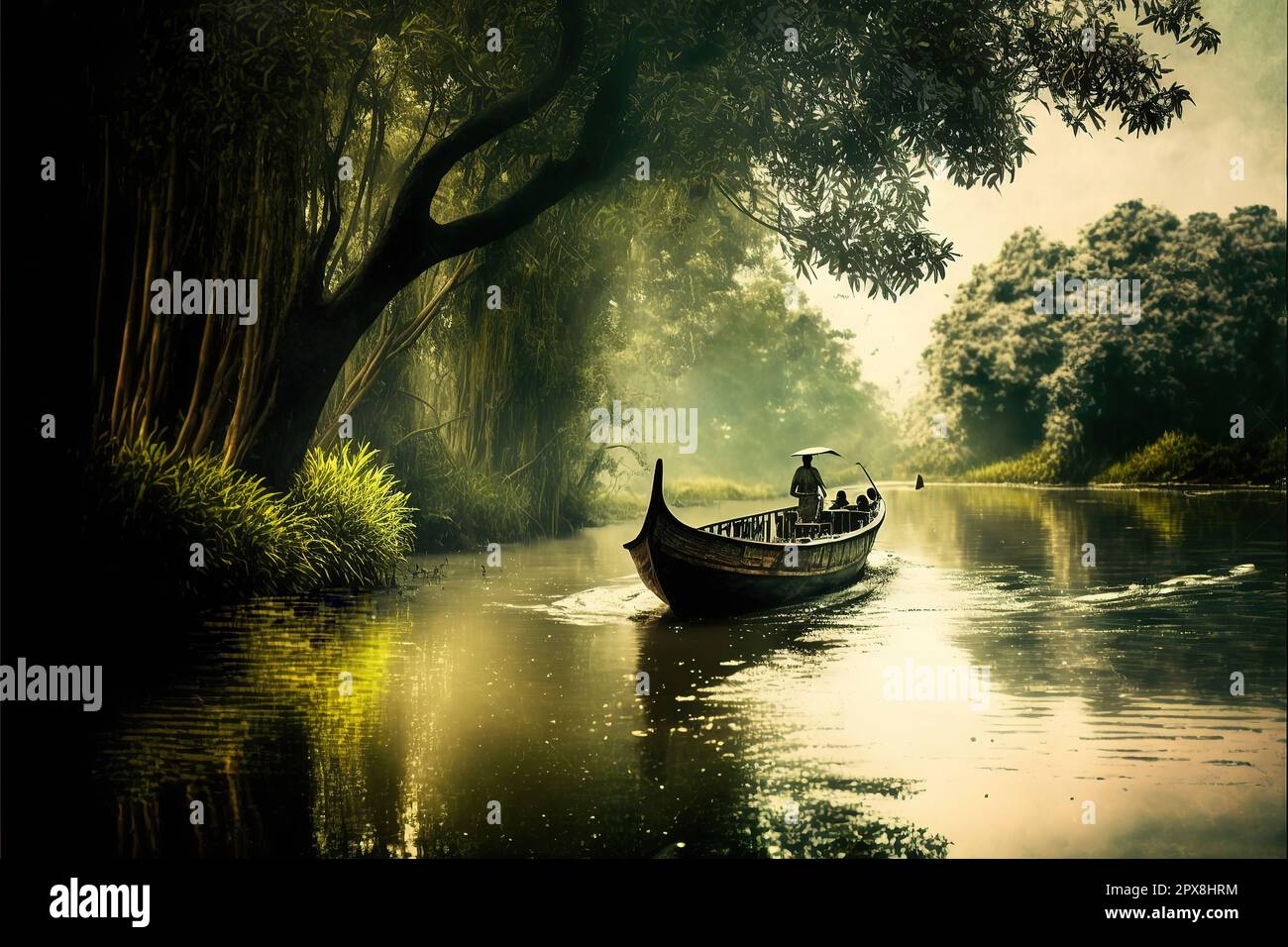 Boat riding in a river stock photo India, Landscape - Scenery, Travel ...