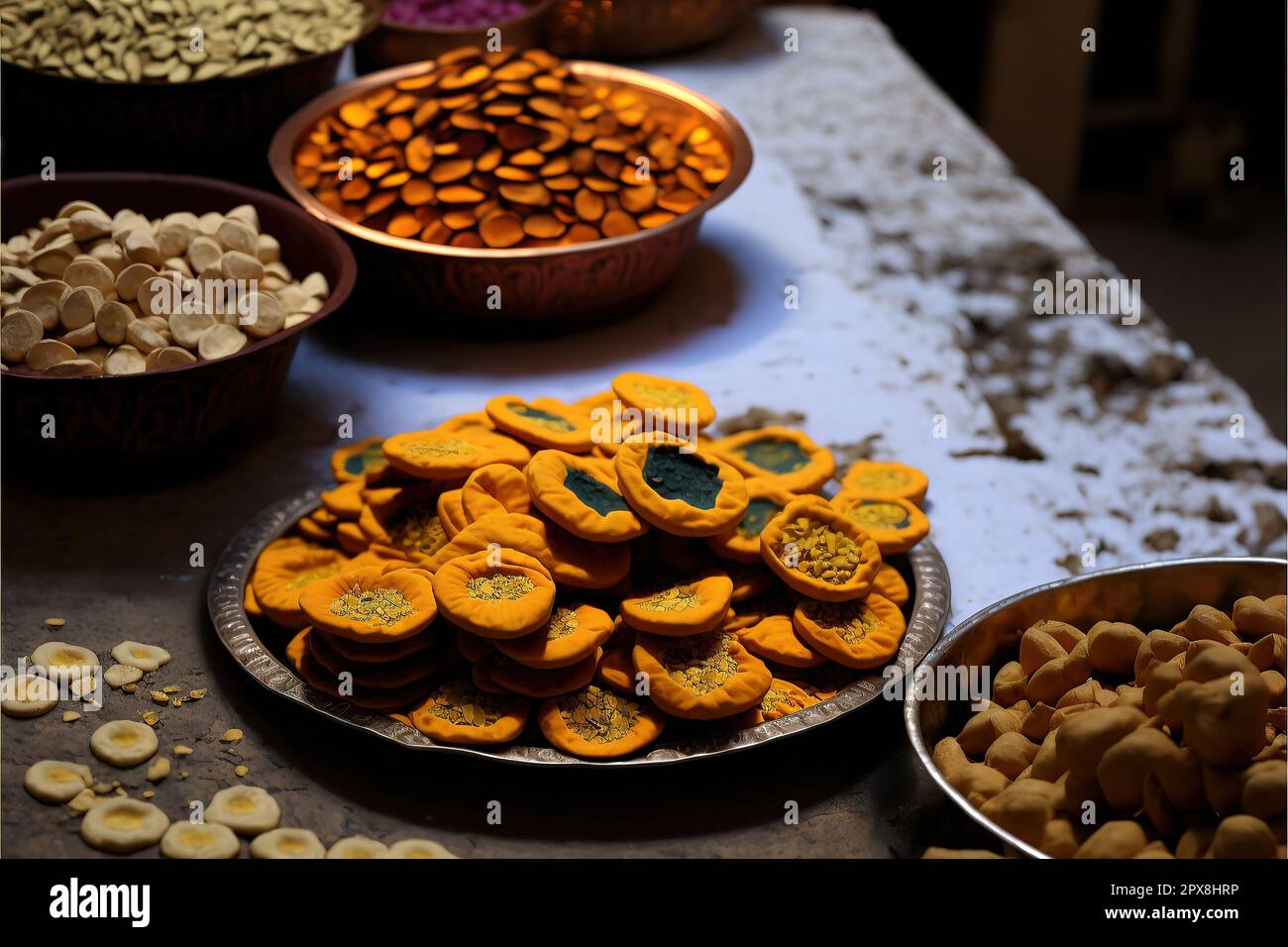 crunchy and sweet snacks prepared during Diwali festival in Maharashtra ...