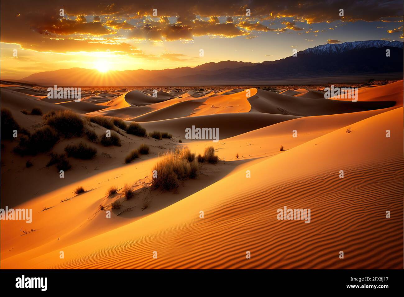 Sand Dunes Death Valley stock photo Barren, California, Death Valley ...