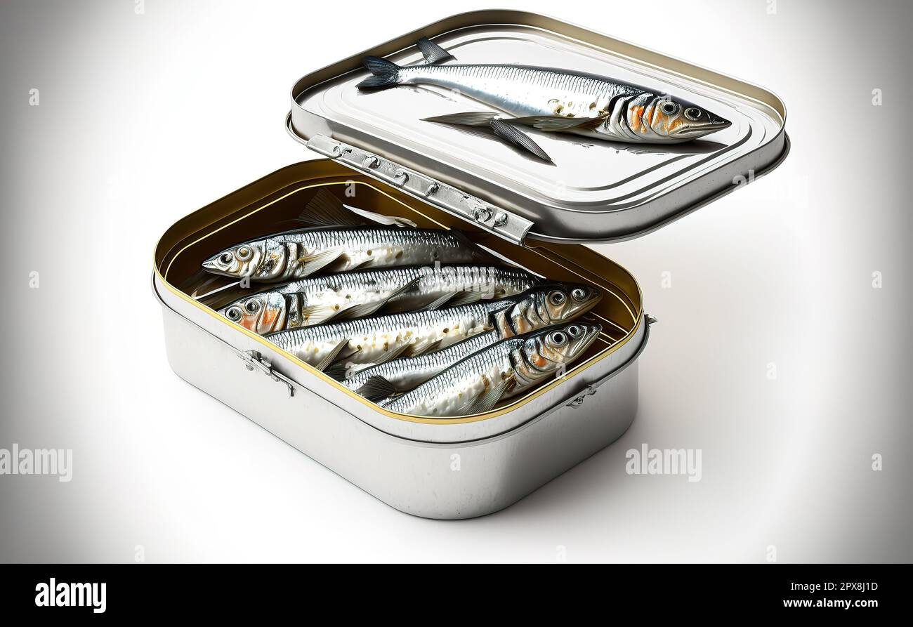 Canned sardines box hi-res stock photography and images - Alamy