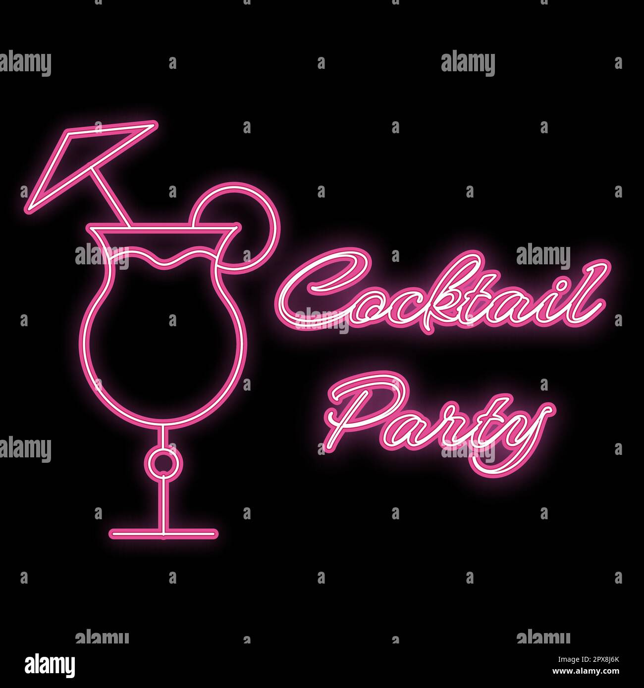 Summer cocktails logo vector hi-res stock photography and images - Alamy
