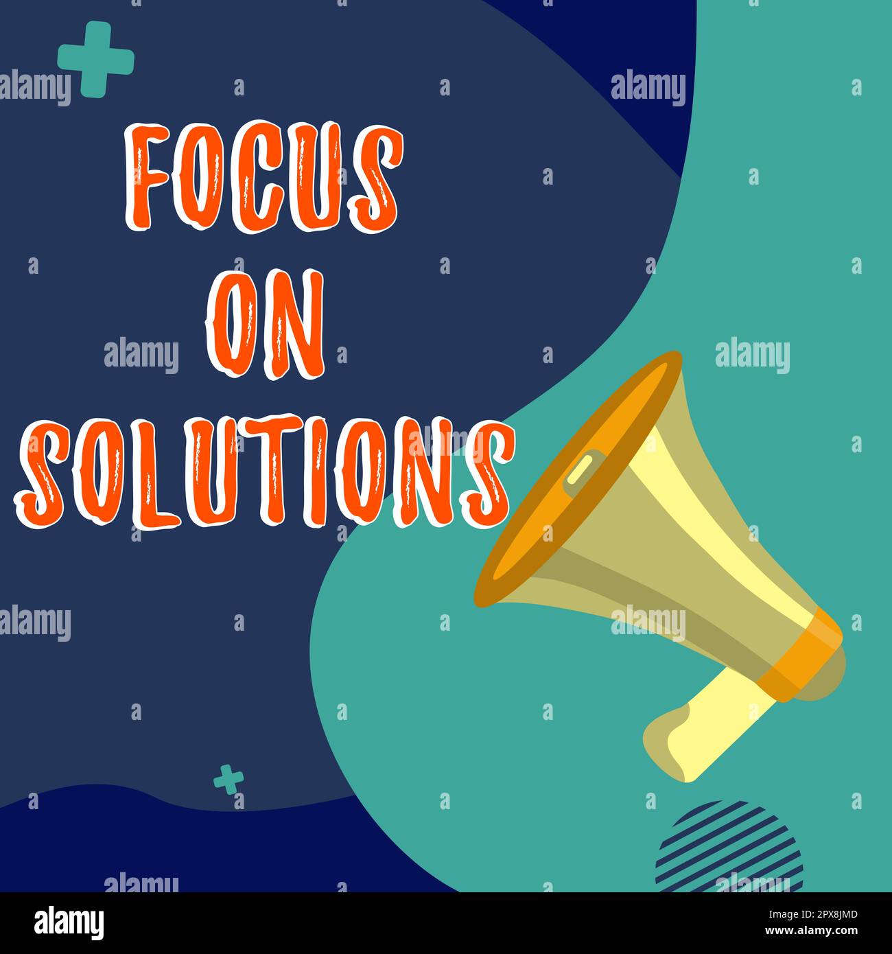 Text sign showing Focus On Solutions, Business idea powerful practical ...