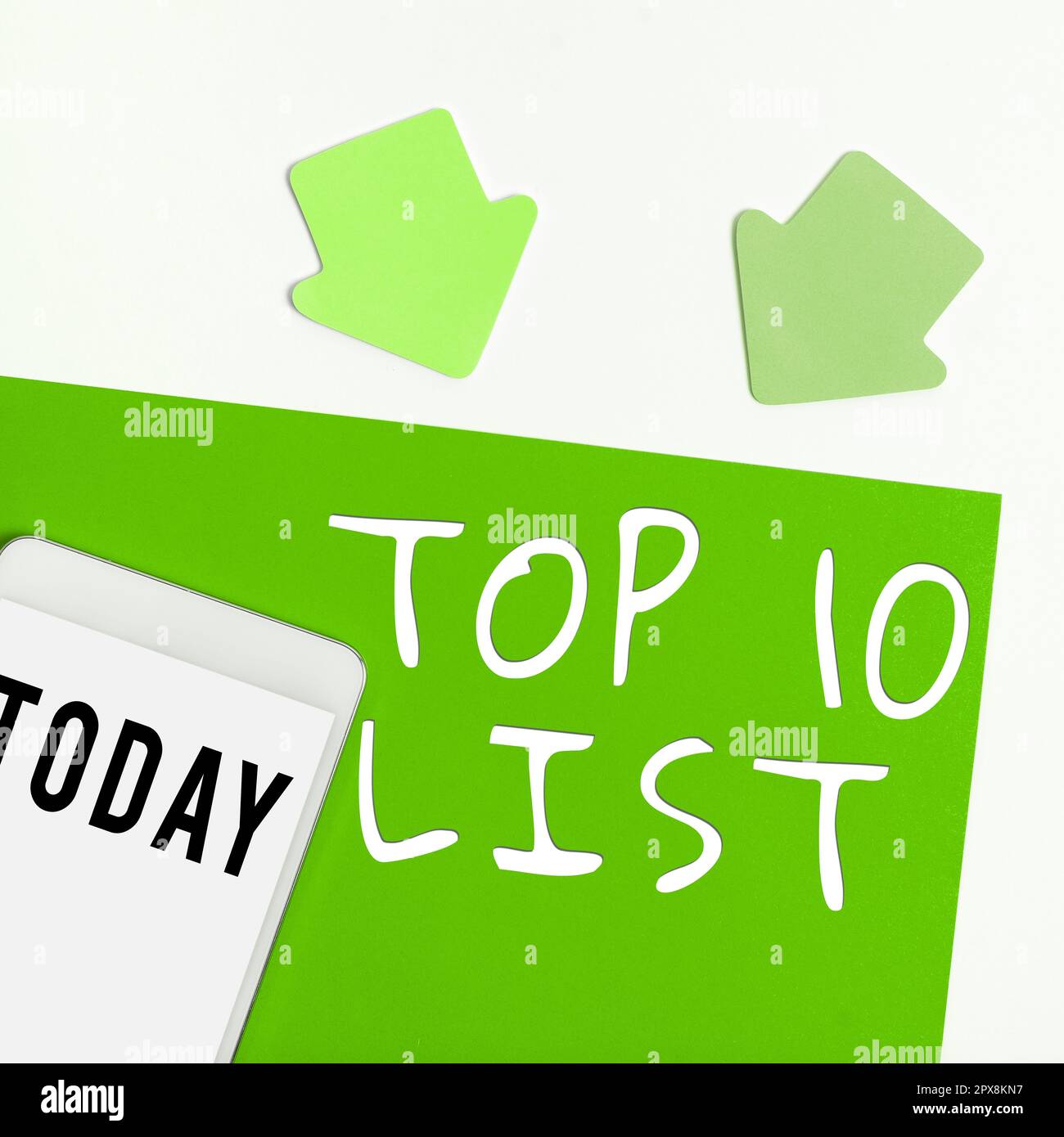 Text caption presenting Top 10 List, Business overview the ten most ...