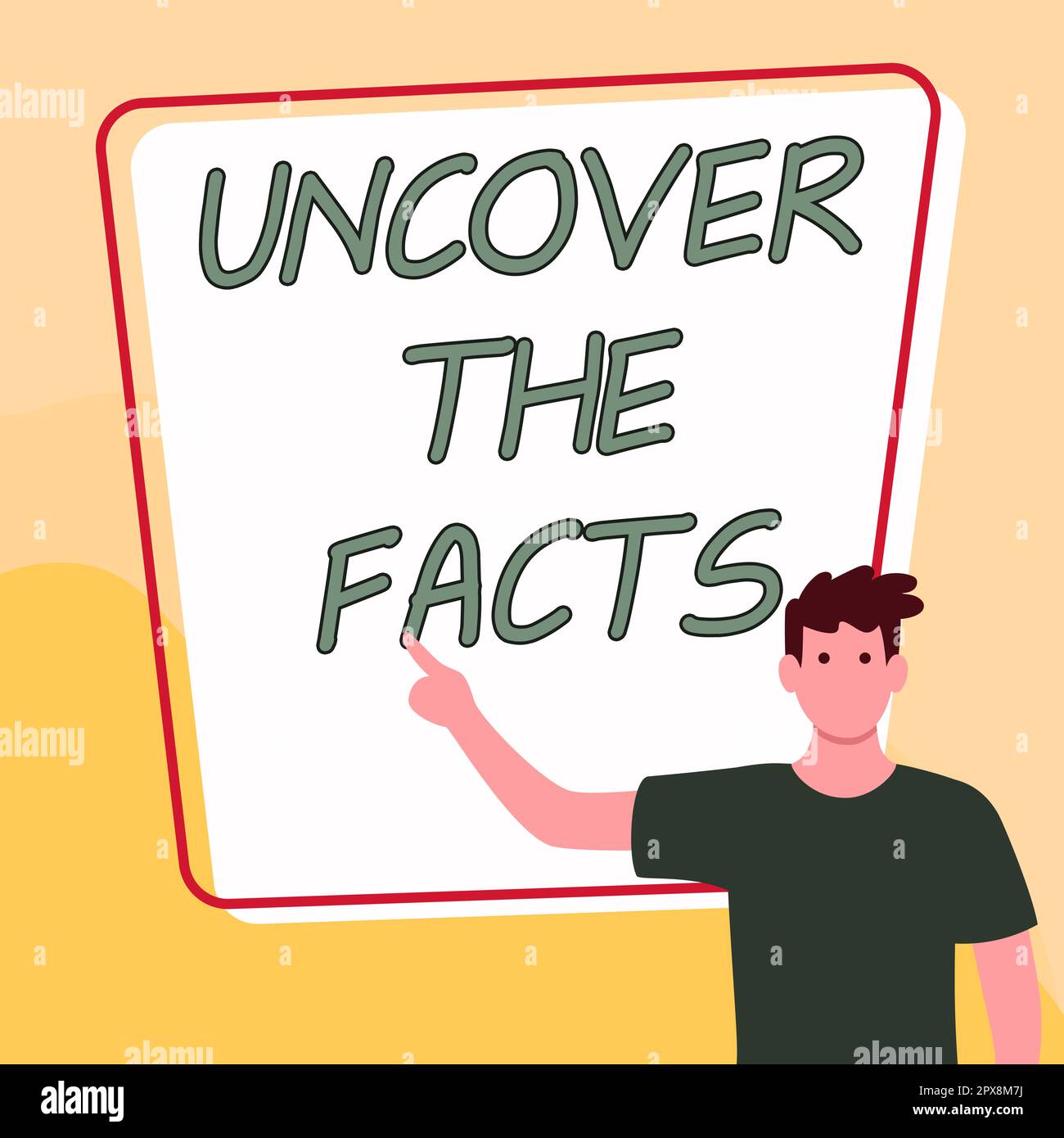 Text sign showing Uncover The Facts, Internet Concept Find the truth ...