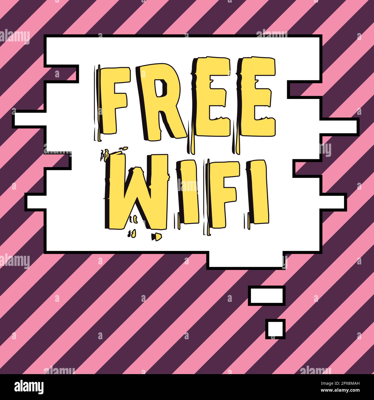 Hand writing sign Free Wifi, Word Written on let you connect to the Internet in public places ...