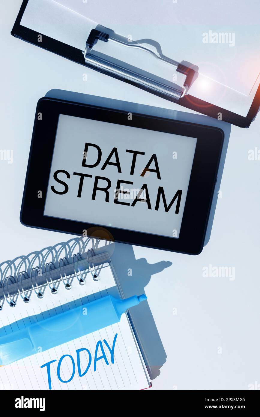 Conceptual display Data Stream, Conceptual photo sequence of digitally ...