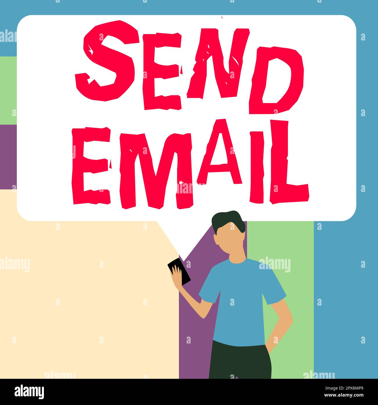 Hand writing sign Send Email, Business overview the system for using computers to send messages ...