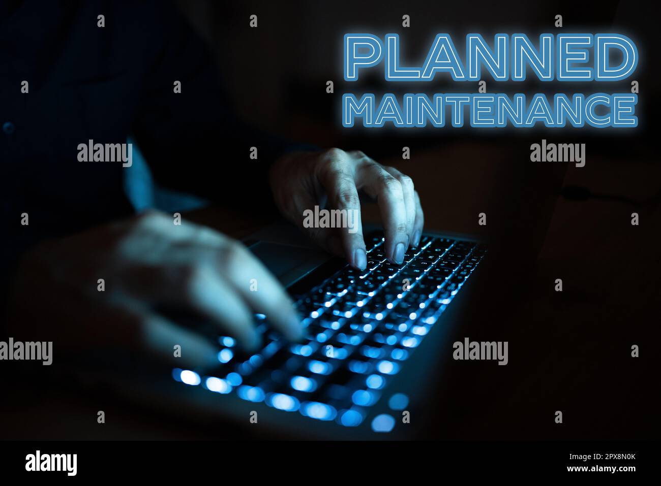 Conceptual display Planned Maintenance, Concept meaning Check ups to be ...