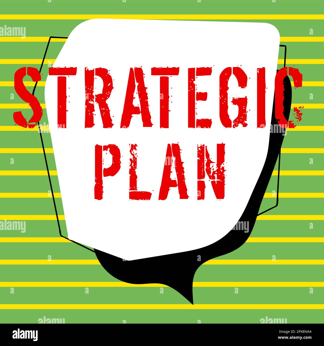Conceptual display Strategic Plan, Business showcase A process of ...