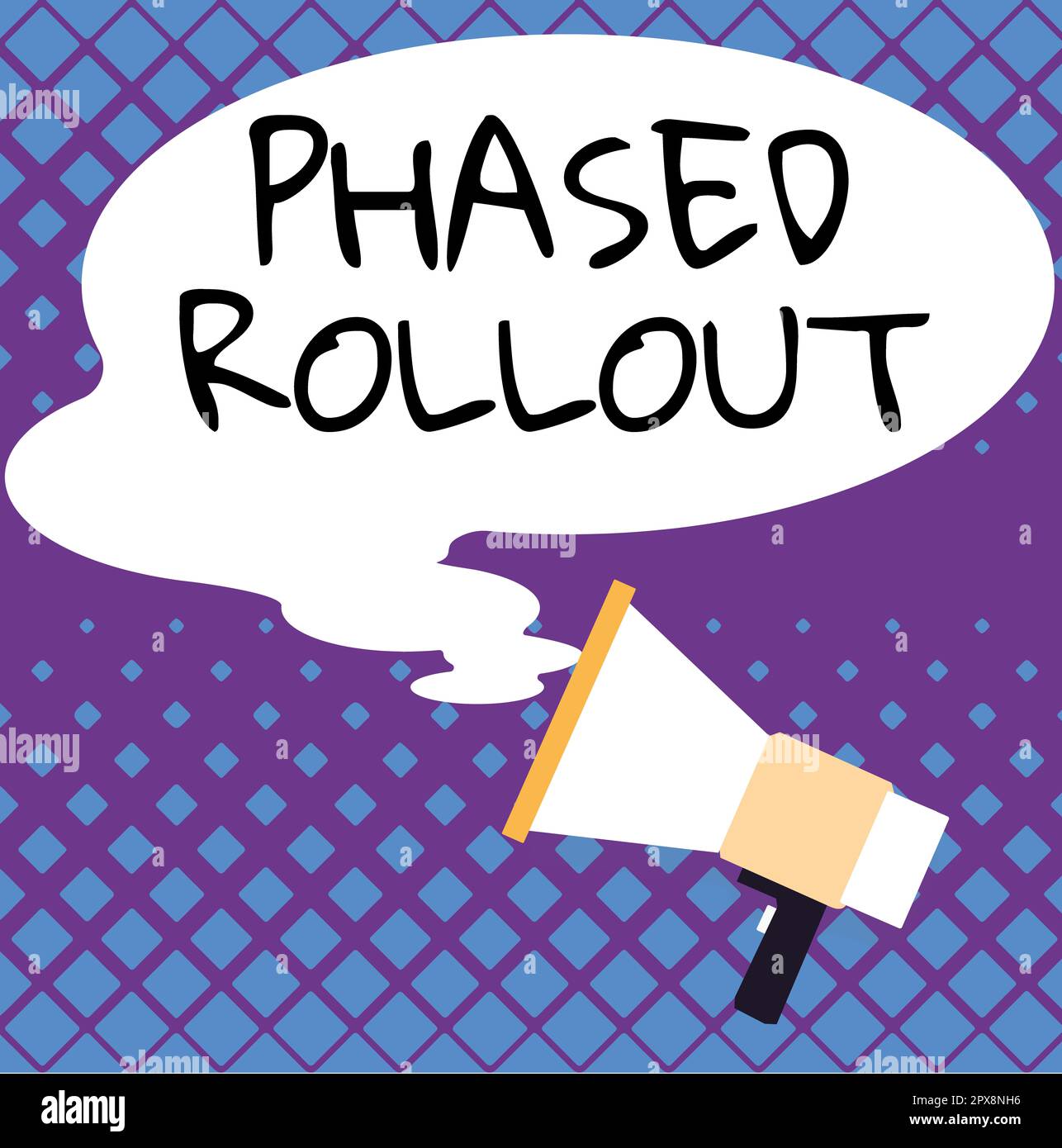 Text showing inspiration Phased Rollout, Business overview the practice of prescription drug ...