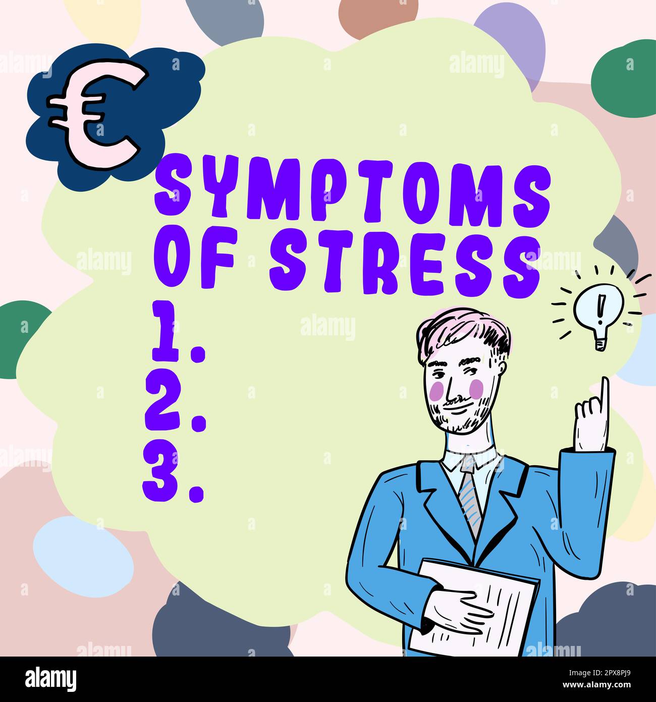 Hand writing sign Symptoms Of Stress, Business concept serving as ...