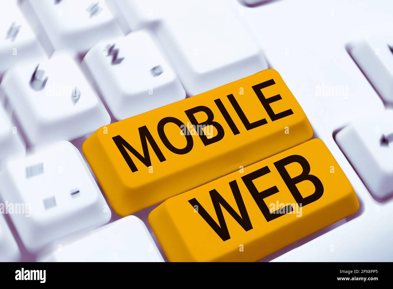 Text sign showing Mobile Web, Internet Concept browser-based internet ...