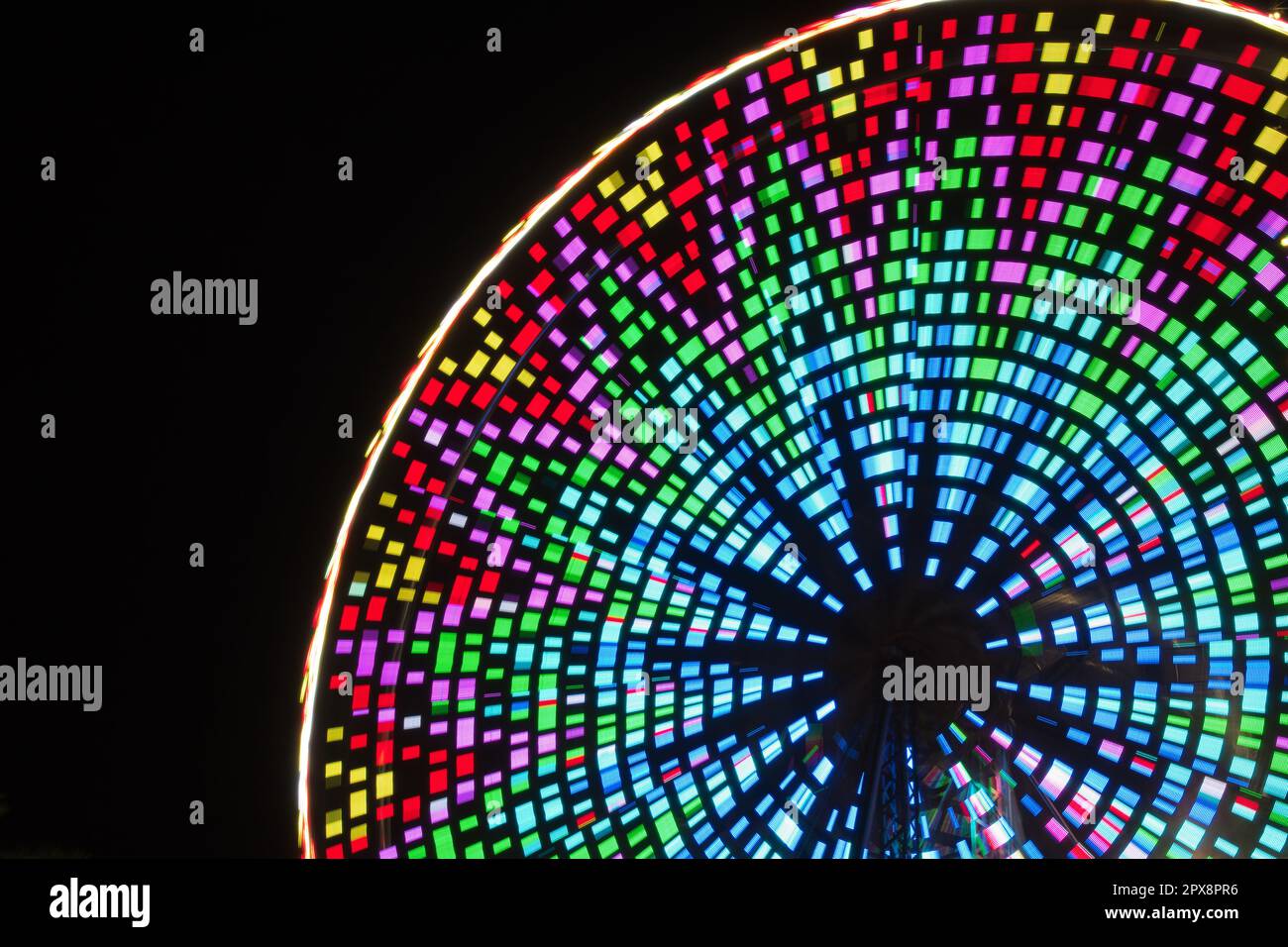 Pattern in Spinning Ferris Wheel Stock Photo - Alamy