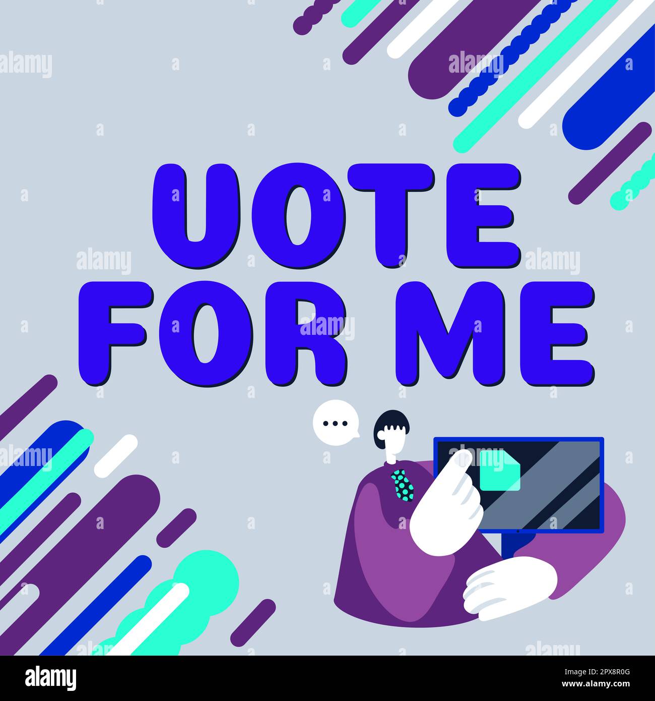 Writing displaying text Vote For Me, Business overview Campaining for a ...