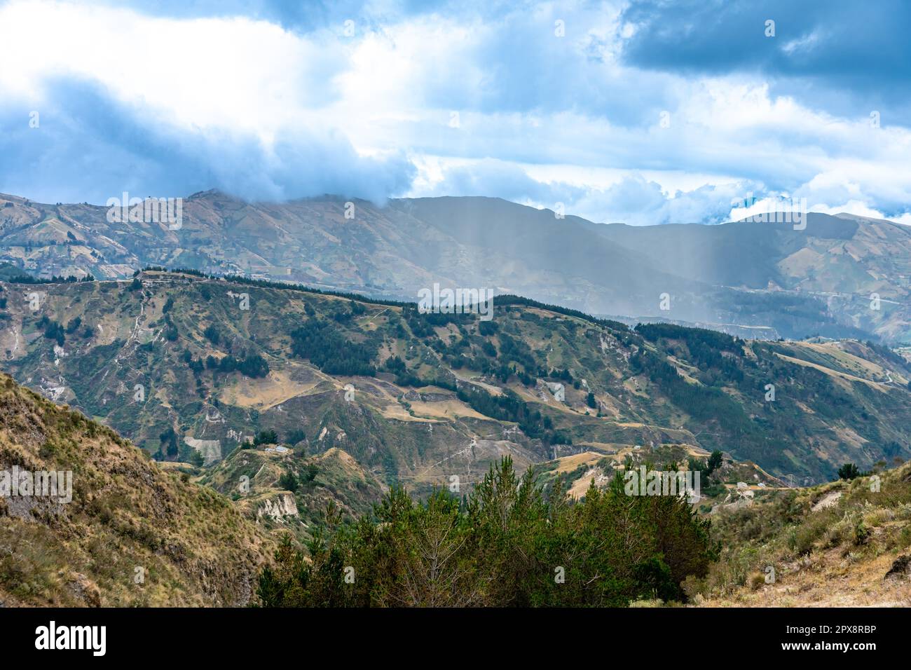 natural landscape of ecuador in south america Stock Photo - Alamy