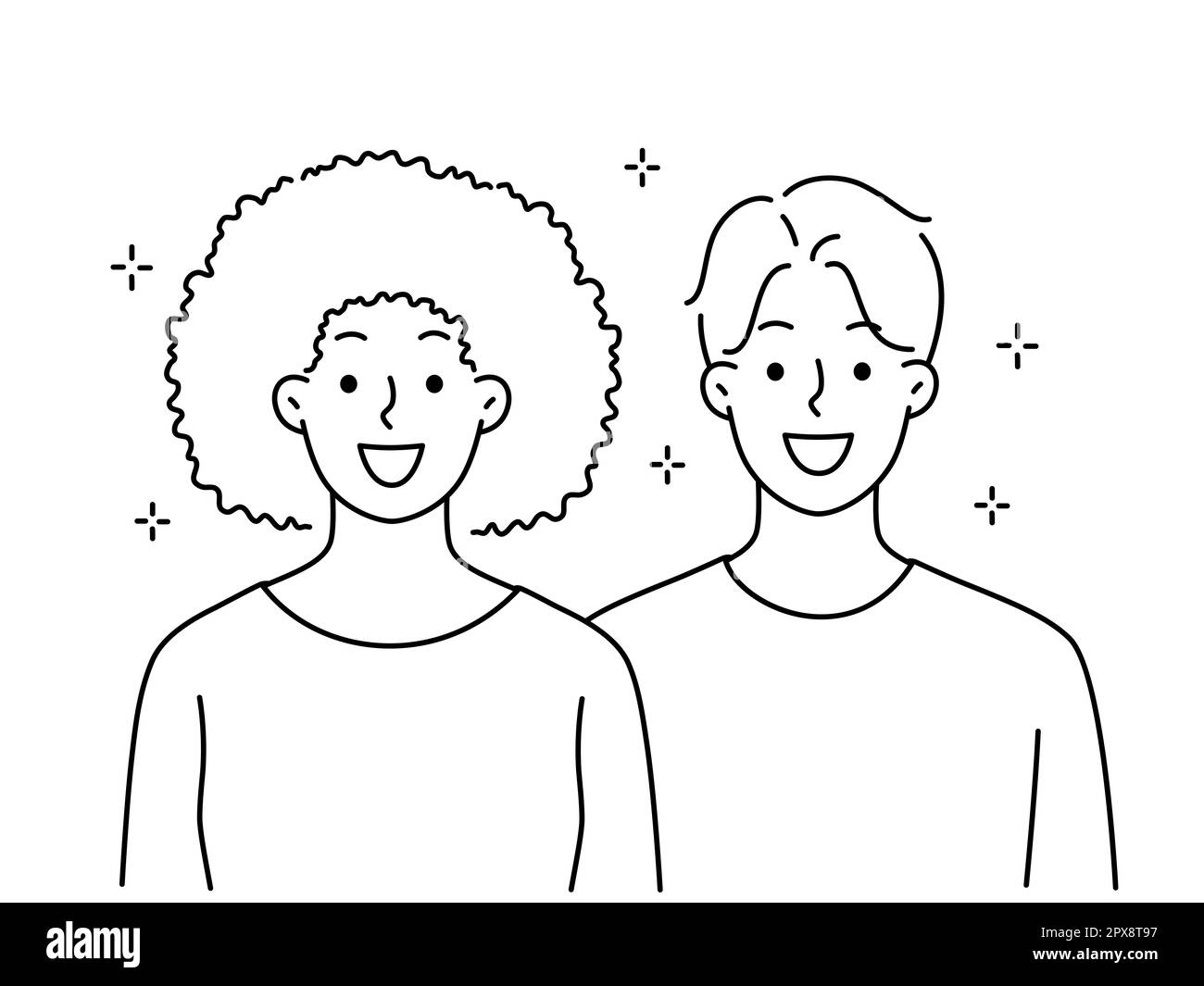 Happy Interracial Couple Cut Out Stock Images And Pictures Alamy