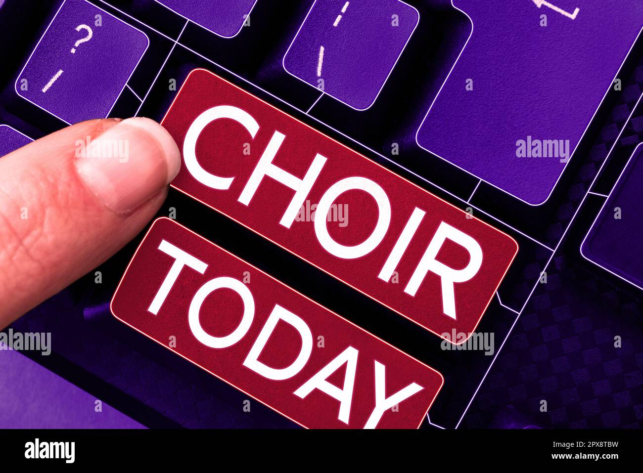Text caption presenting Choir, Business showcase a group organized to ...