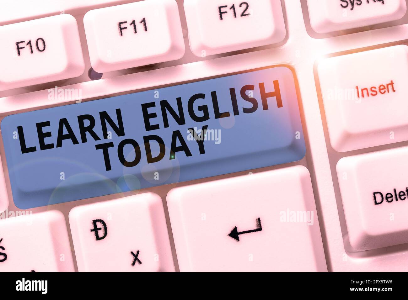 Inspiration showing sign Learn English Today, Word Written on gain or ...