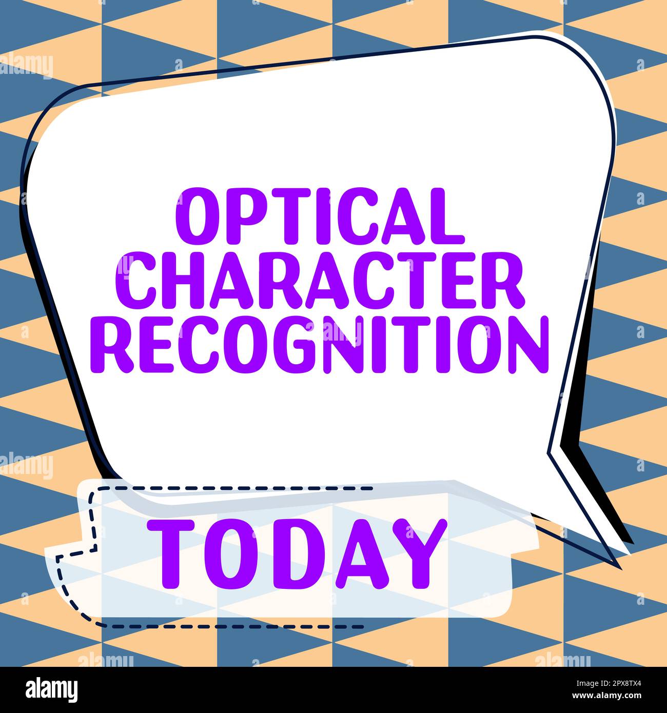 Text sign showing Optical Character Recognition, Word Written on the ...