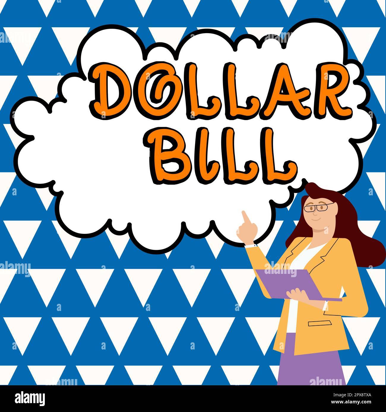Handwriting text Dollar Bill, Business approach a piece of paper money ...