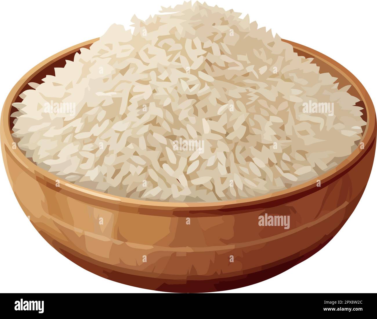 Healthy meal of rice Stock Vector Image & Art - Alamy