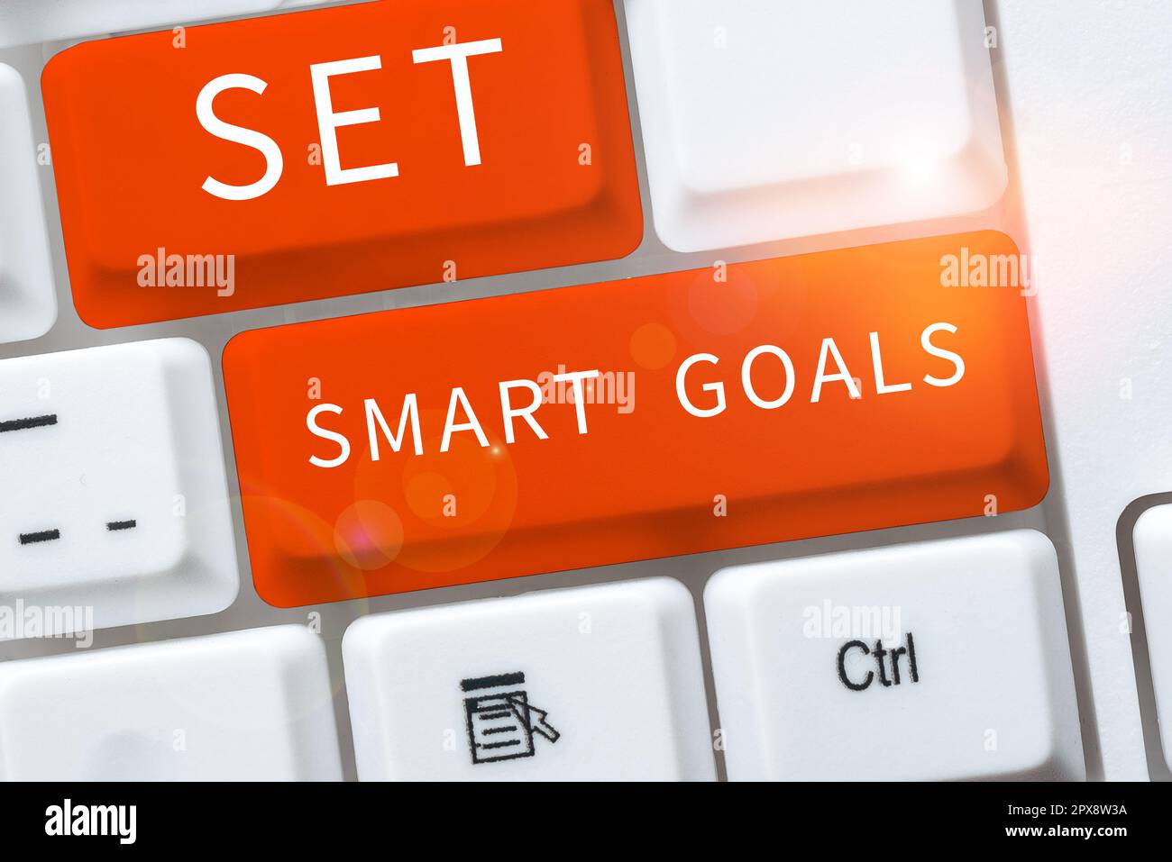 Conceptual display Set Smart Goals, Word for Establish achievable ...