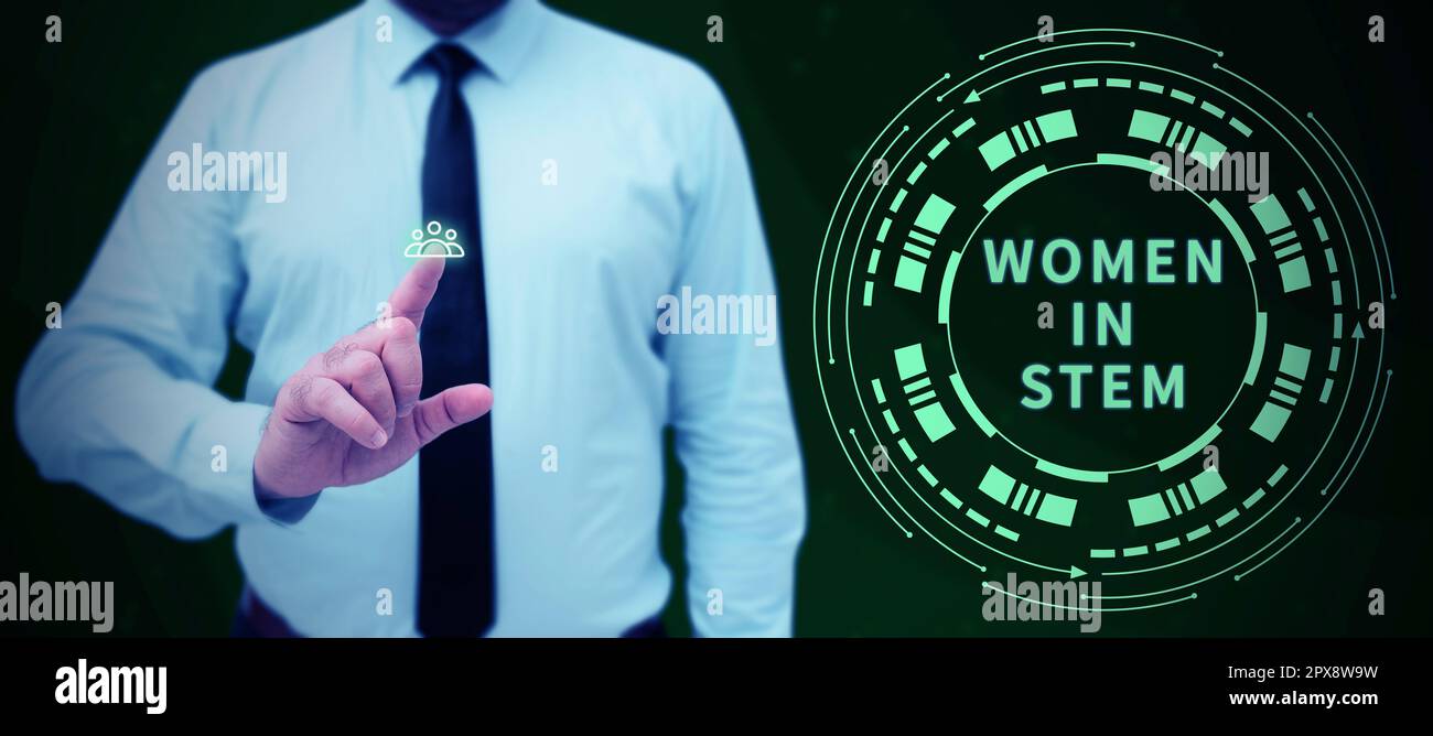 Inspiration showing sign Women In Stem, Concept meaning Science ...