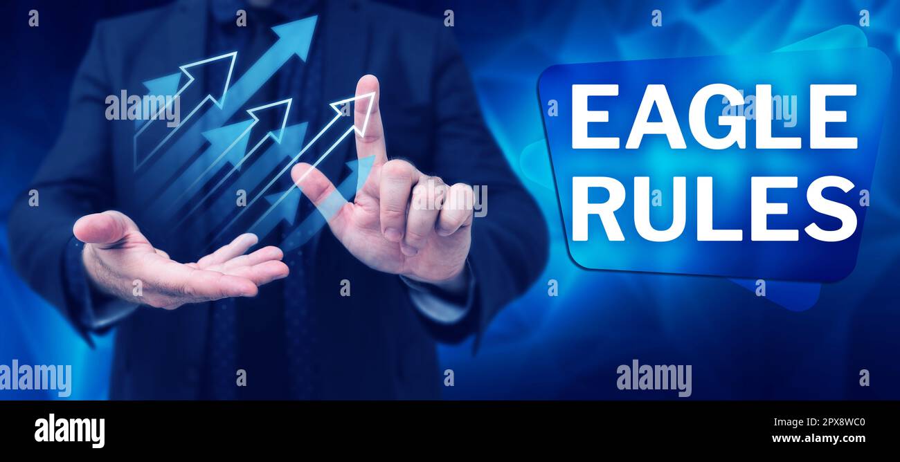 Inspiration showing sign Eagle Rules, Word for a huge set of design ...