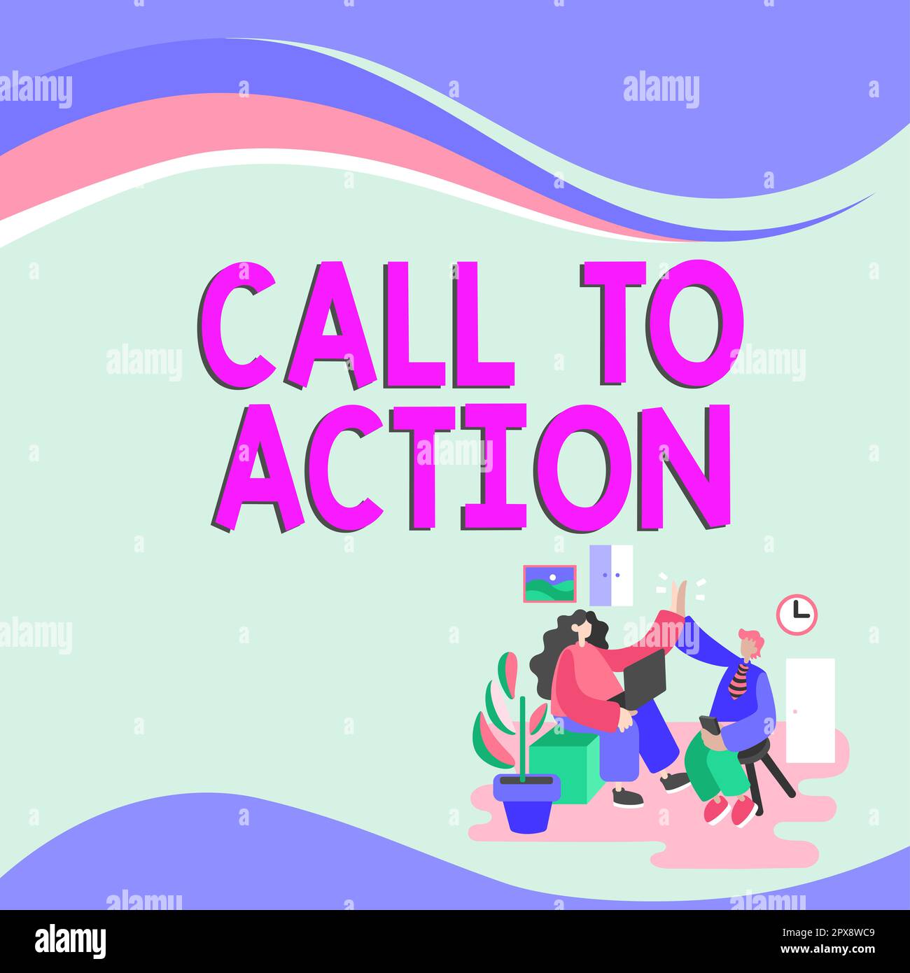 Sign displaying Call To Action, Business concept Encourage Decision ...