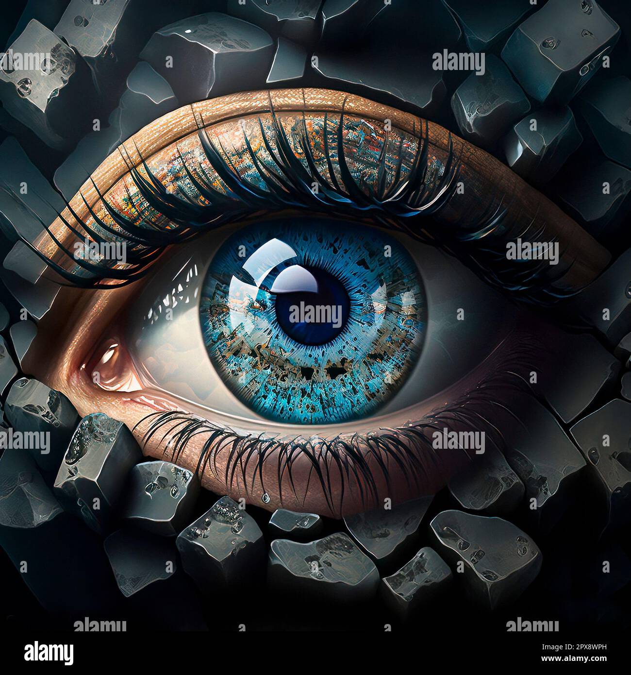 Through hole mysterious hi-res stock photography and images - Alamy